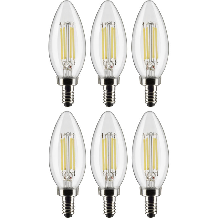 Satco 60 Watt Equivalent B11 E12/Candelabra Dimmable LED Bulb & Reviews | Wayfair